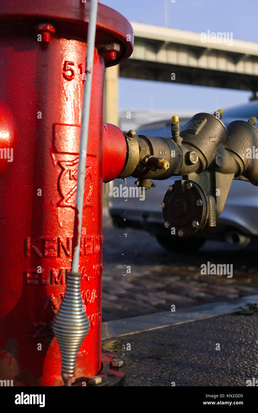 Dripping Fire hydrant Stock Photo - Alamy