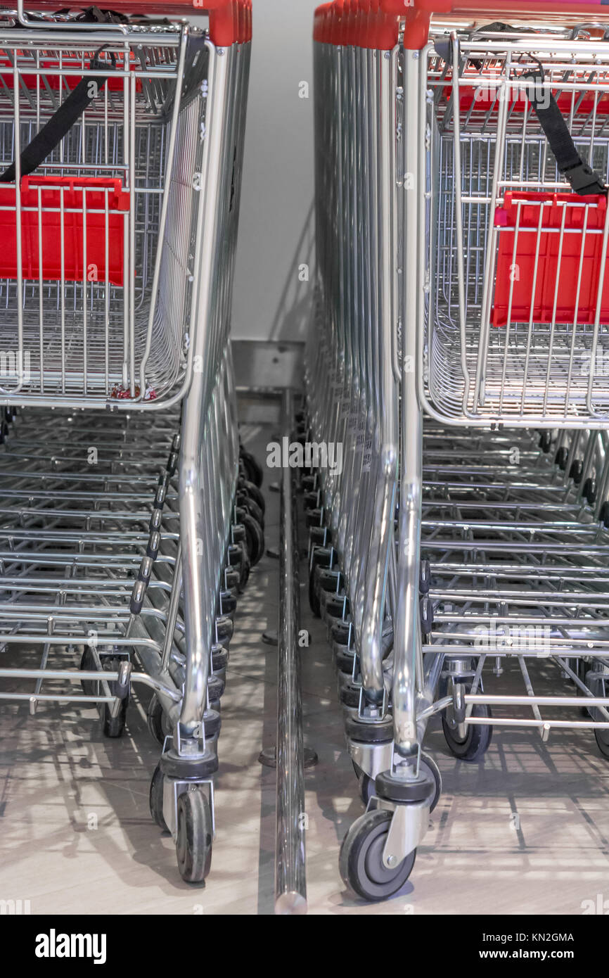 a number of shopping carts Stock Photo - Alamy
