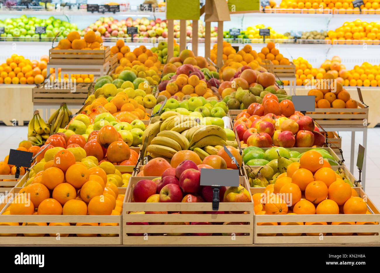 attractive fruit stall with price tags Stock Photo - Alamy