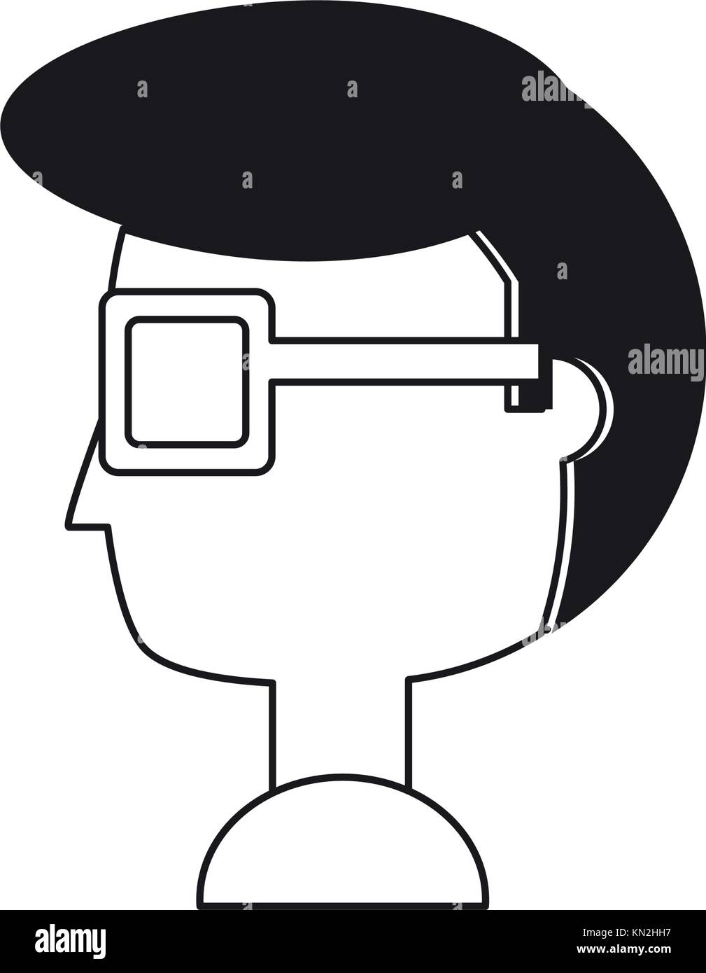 cartoon man head icon Stock Vector Image & Art - Alamy
