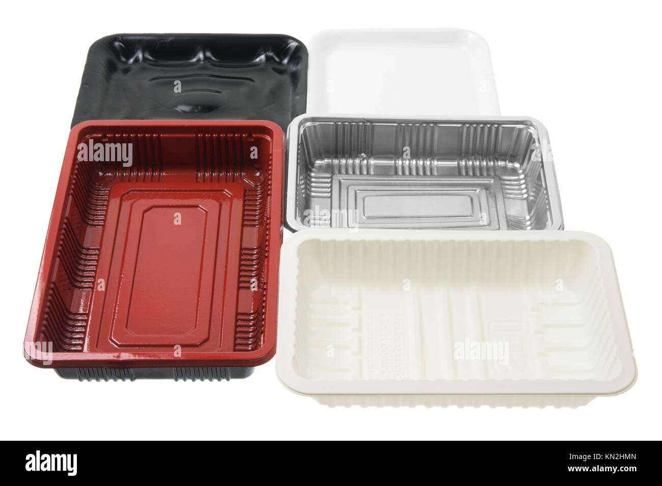 Plastic food trays Cut Out Stock Images & Pictures - Alamy