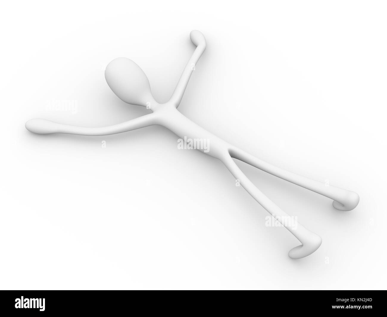 Cartoon Illustration Man Laying On High Resolution Stock Photography ...