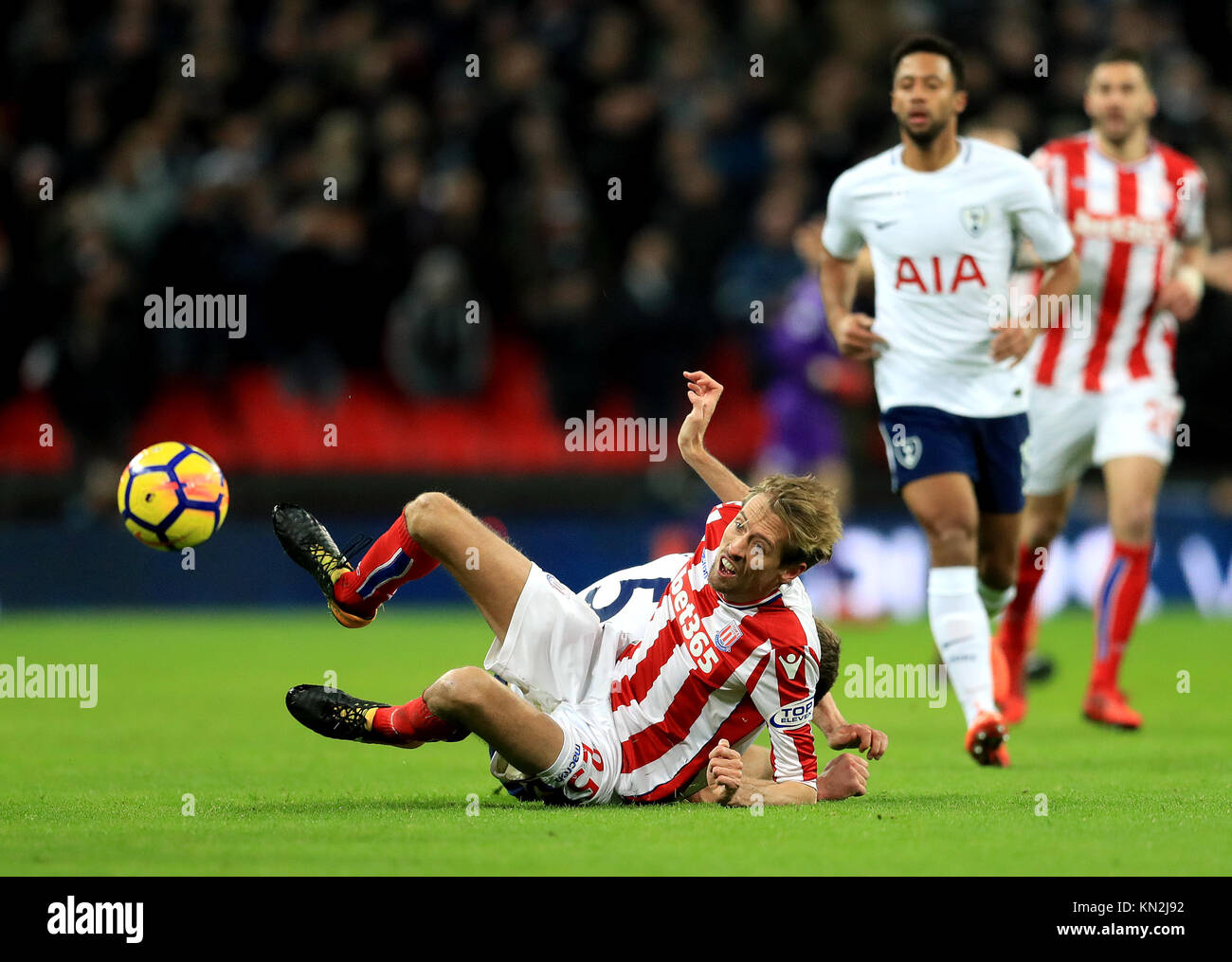 Stoke City's Peter Crouch during the Premier League match at Wembley ...