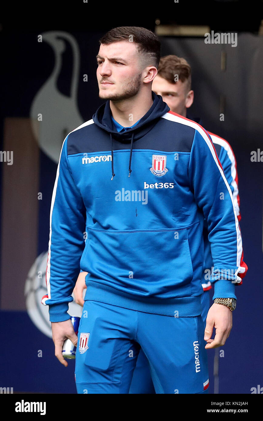 Stoke City's Tom Edwards during the Premier League match at Wembley ...