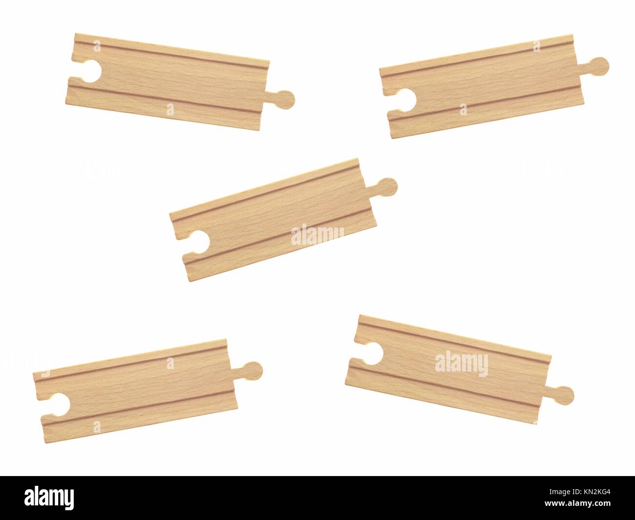Horizontal railroad track Cut Out Stock Images & Pictures - Alamy