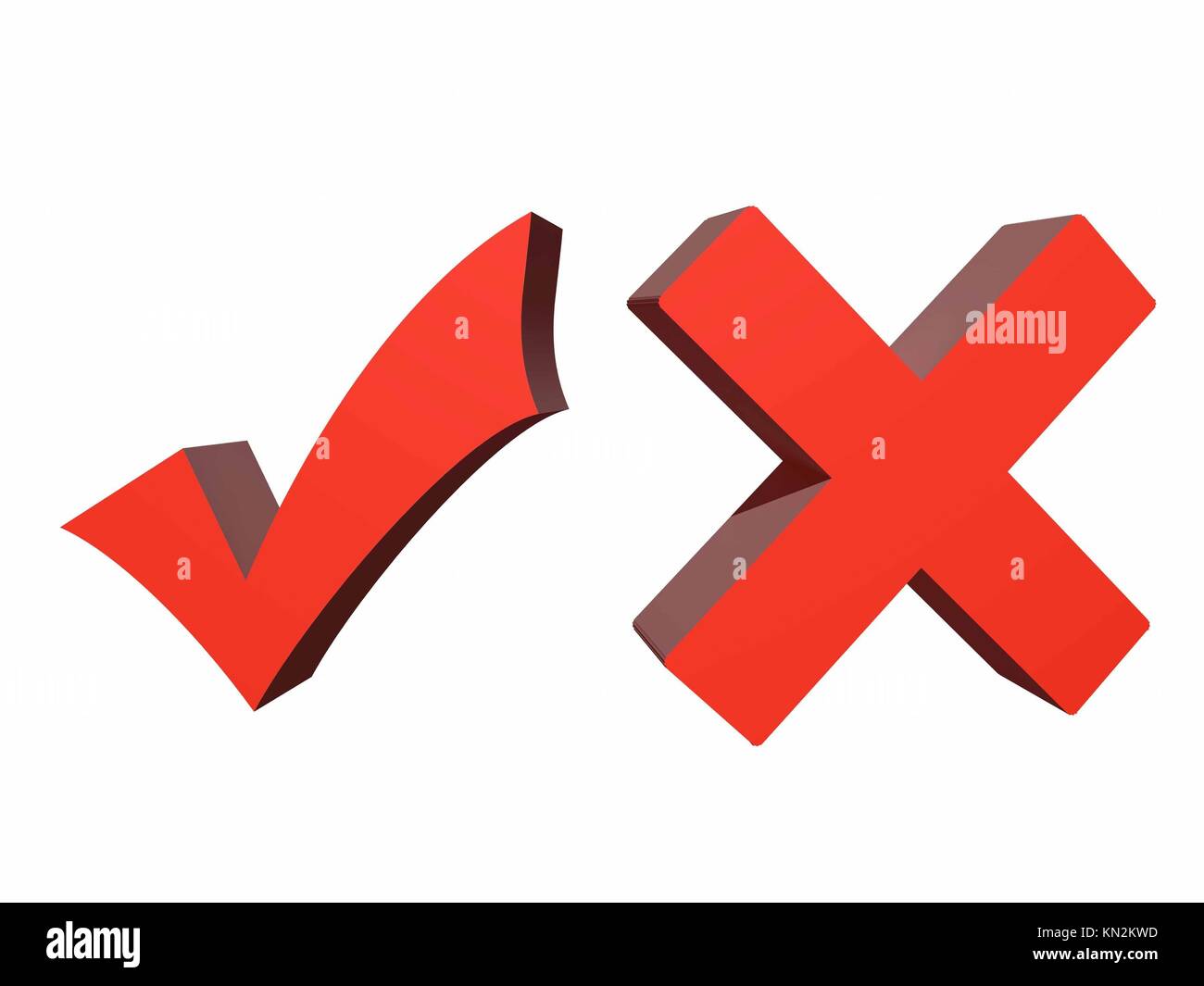 Ticks and crosses hi-res stock photography and images - Alamy