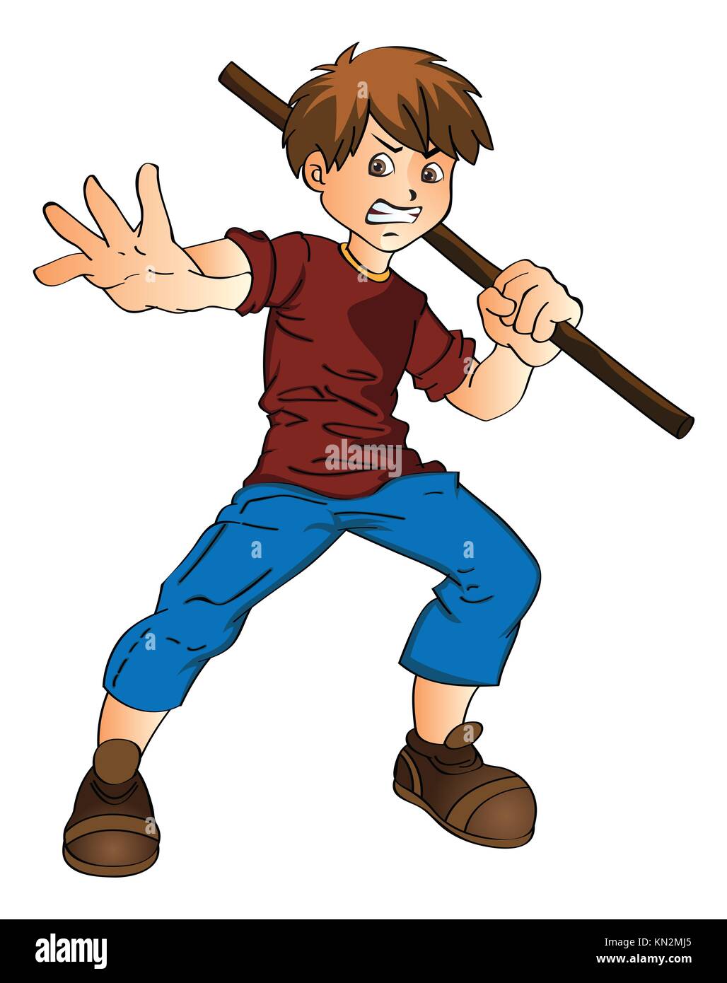 Stick man child drawing Cut Out Stock Images & Pictures - Alamy