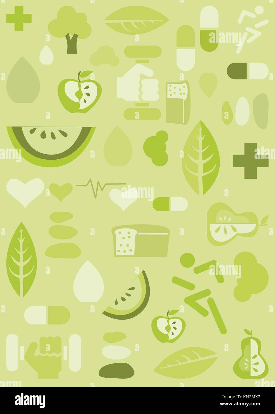 Health background, vector illustration Stock Photo - Alamy