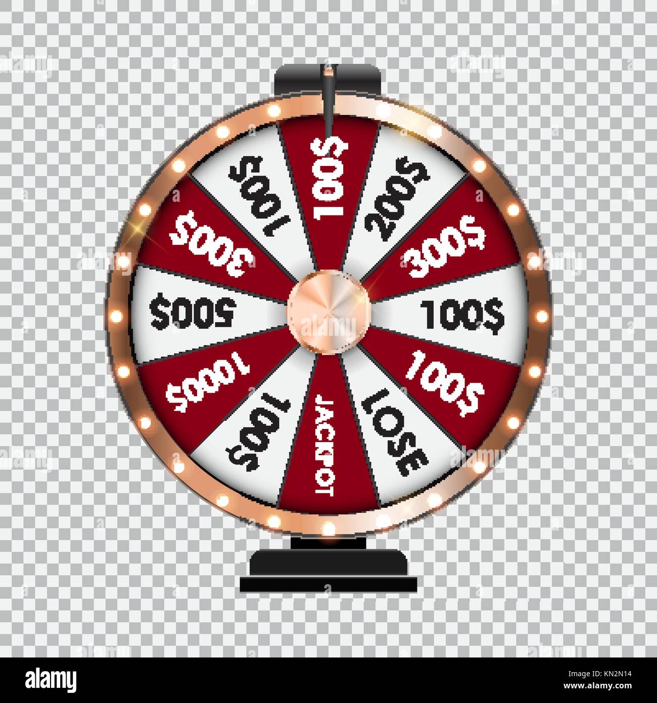 Wheel of Fortune, Lucky Icon with Place for Text. Vector Illustration ...