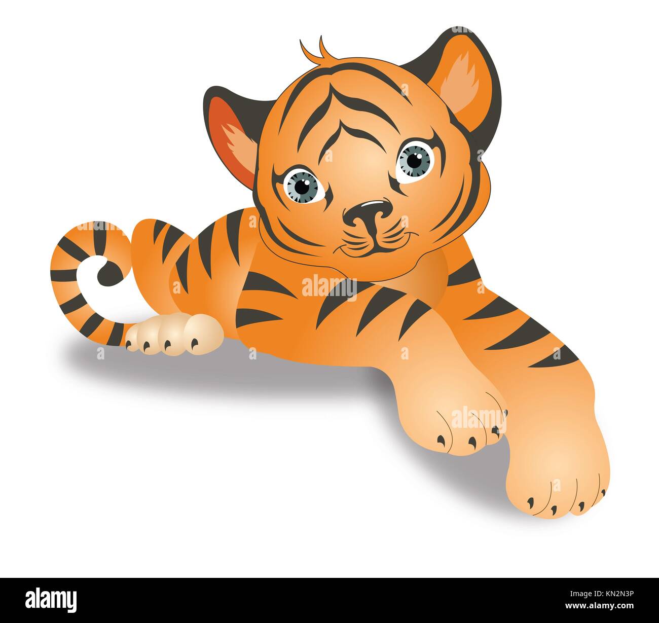 Tiger stripes vector Cut Out Stock Images & Pictures - Alamy