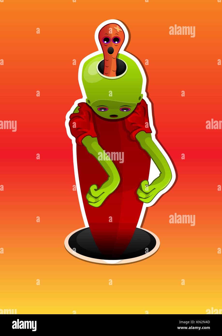 Monster Worm Drawing High Resolution Stock Photography and Images - Alamy