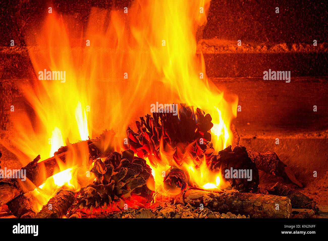Burning chimney hi-res stock photography and images - Alamy