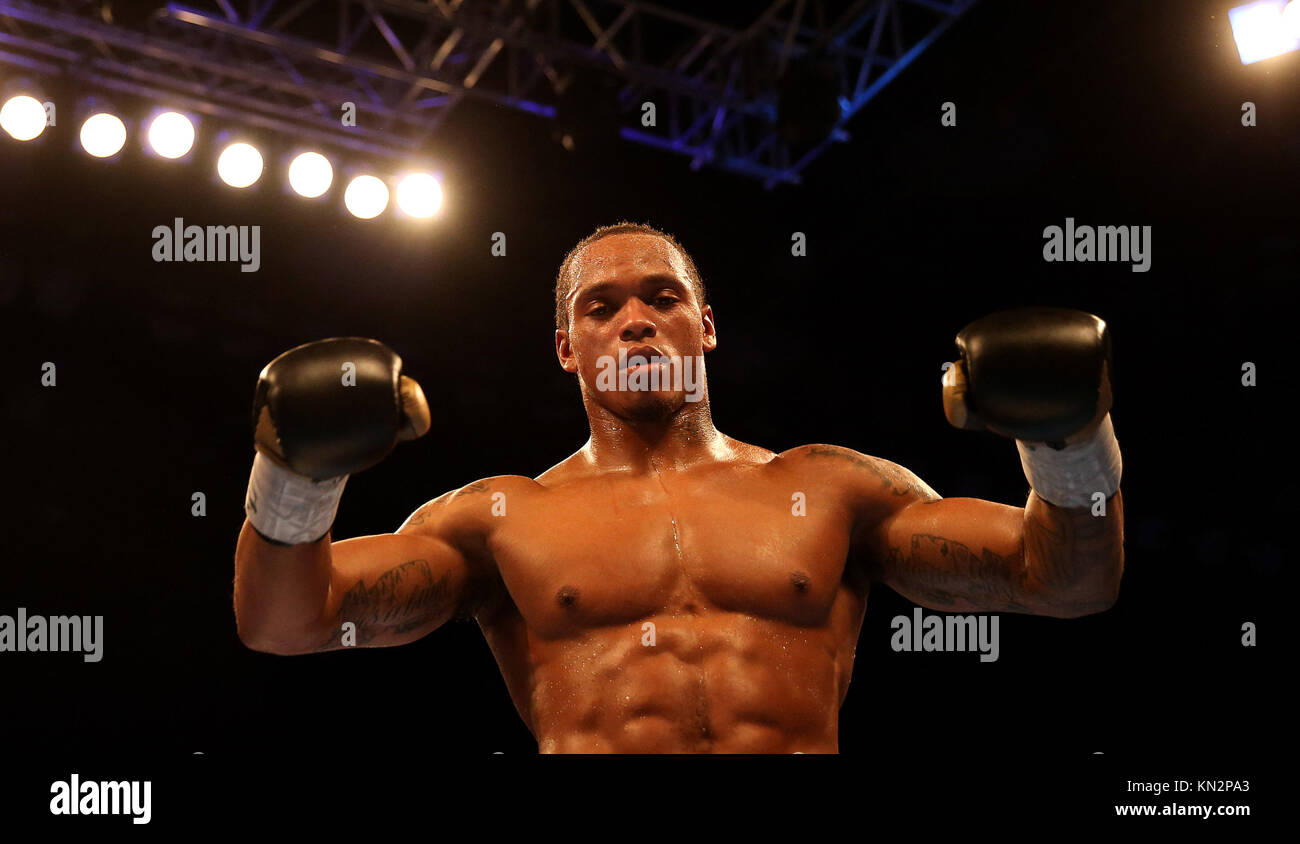 Anthony Yarde celebrates beating Nikola Sjekloca in their WBO ...