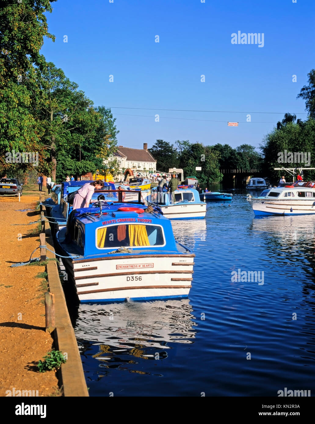 Norfolk Broads River Cruiser High Resolution Stock Photography and ...