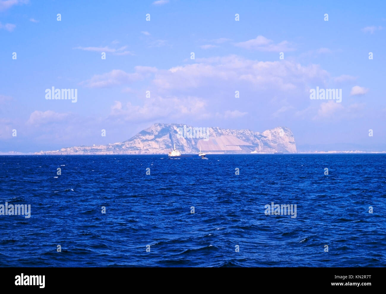 Straits of Gibraltar and Rock of Gibraltar or Gibraltar Rock, Strait of ...