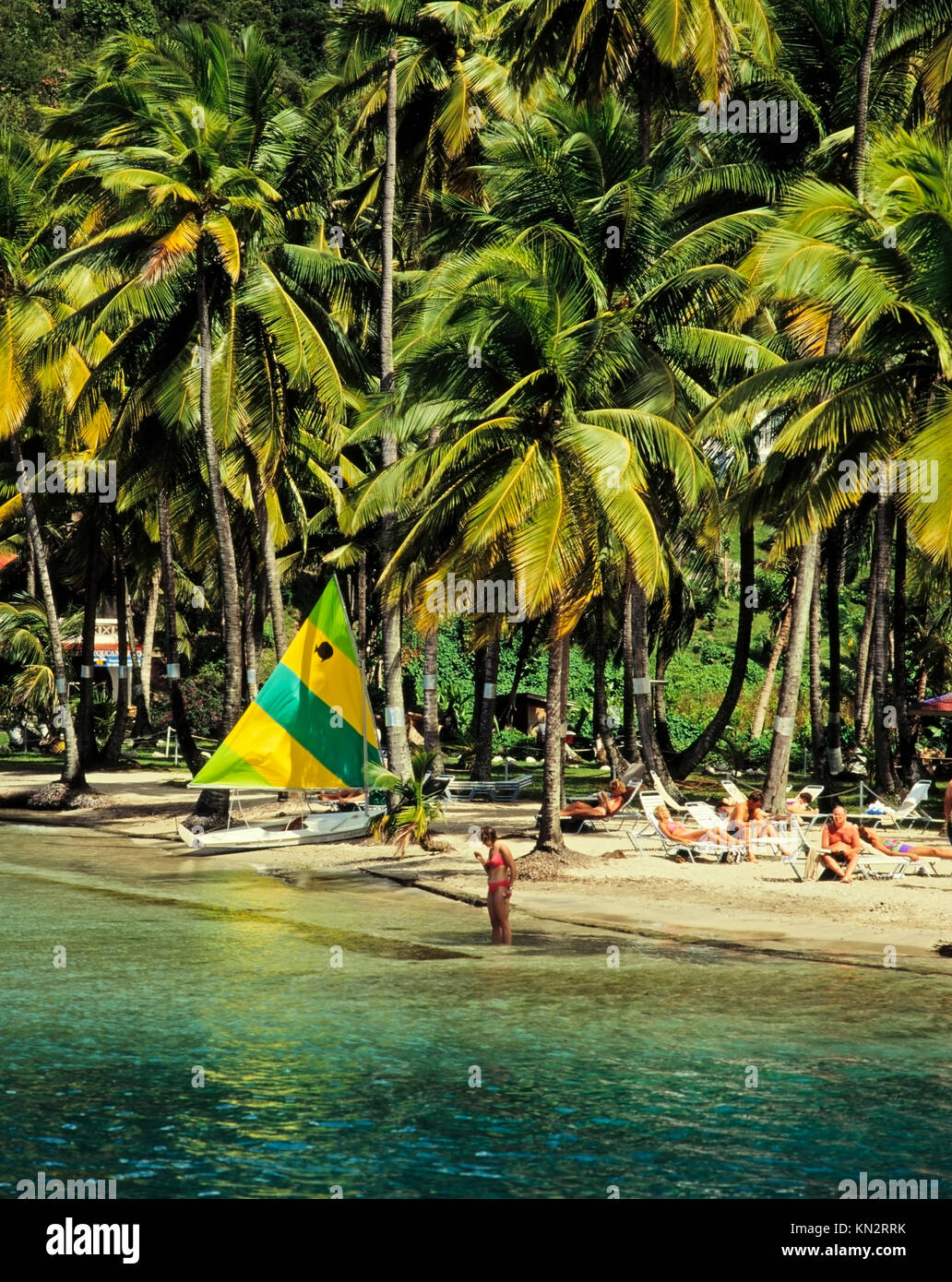Marigot Bay, St. Lucia, Windward Isles, West Indies, Caribbean Stock ...