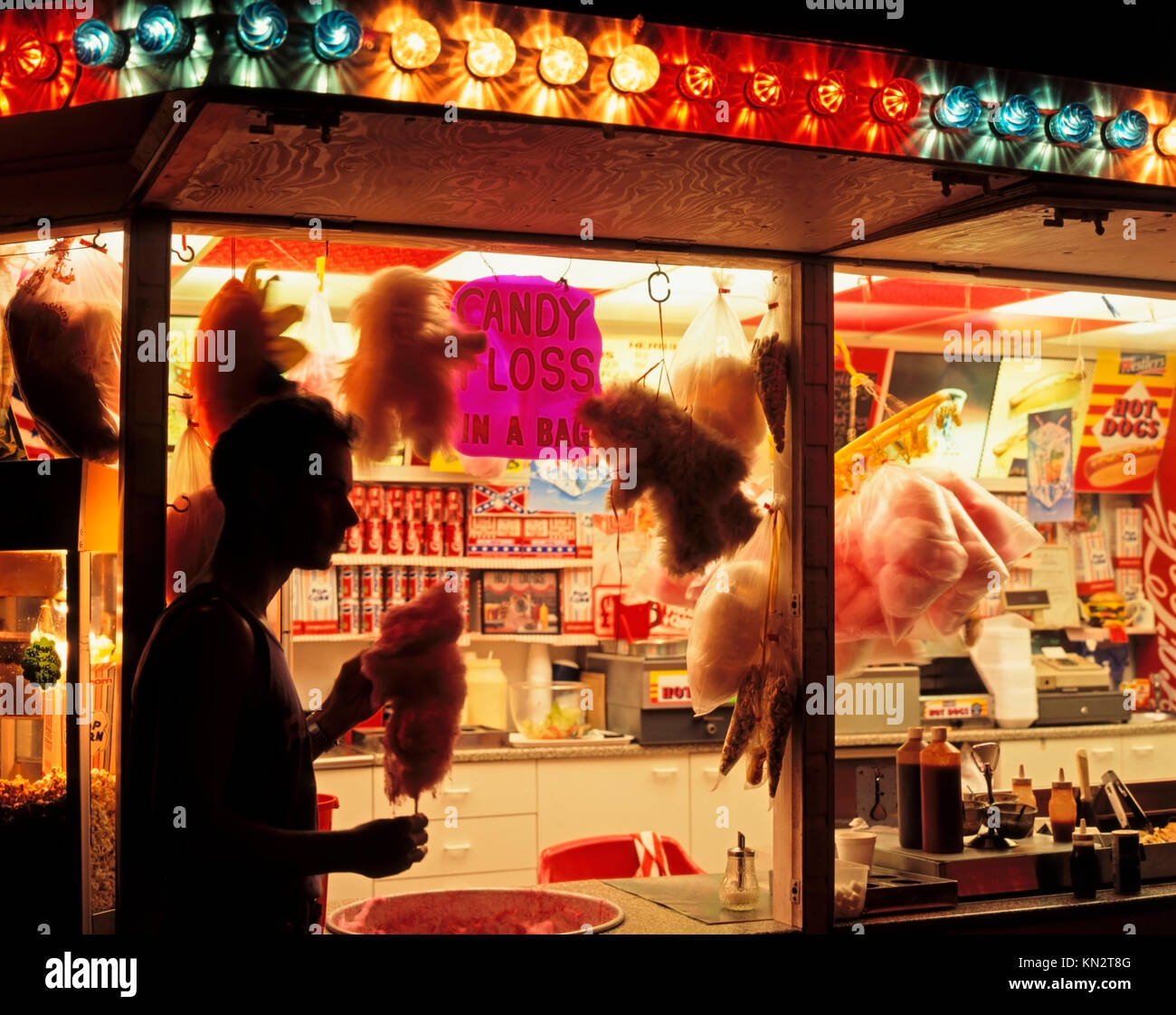 Cotton Candy And Fun Fair Stall High Resolution Stock Photography and ...