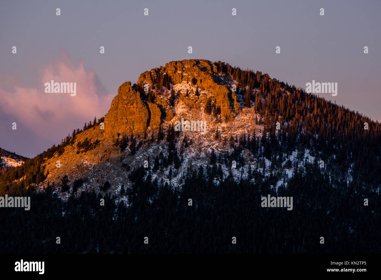Estes Cone, near Longs Peak in Rocky Mountain National Park. Estes Park ...