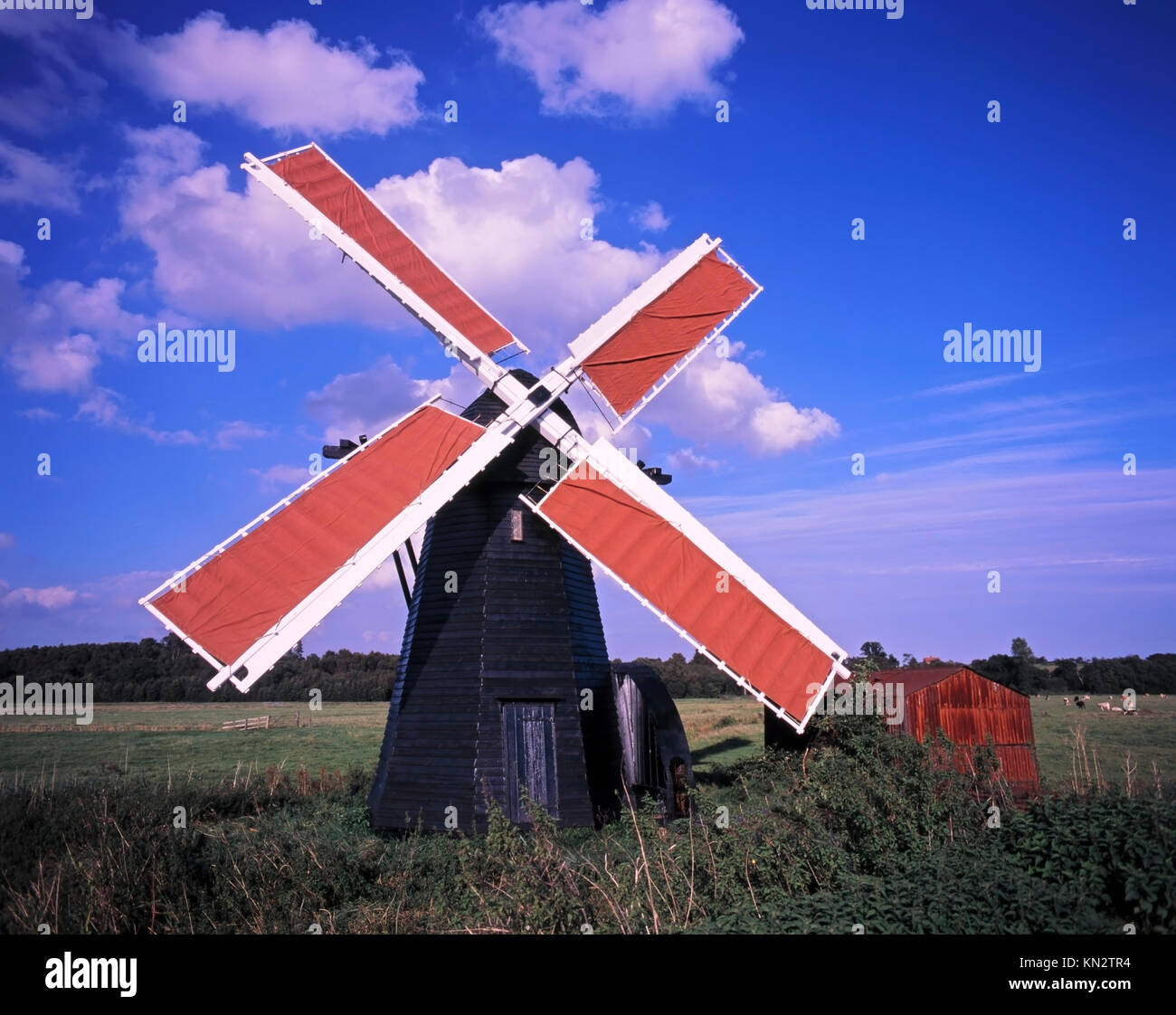Herringfleet Smock Mill, The Broads, Suffolk, England, United Kingdom ...