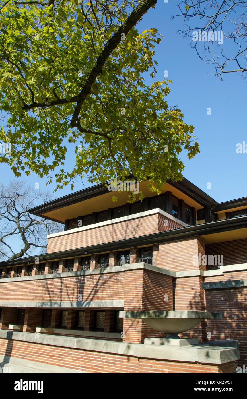 Frank lloyd wright chicago robie hi-res stock photography and images ...