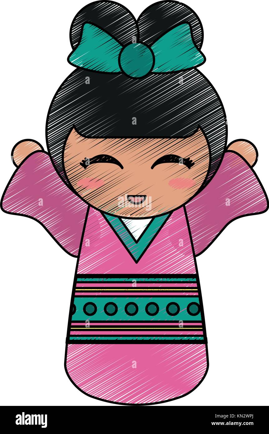 Geisha cartoon avatar Stock Vector Image & Art - Alamy
