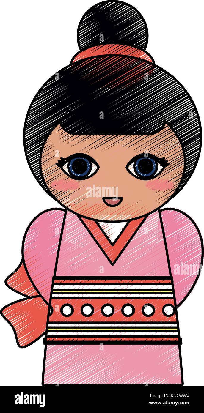 Geisha cartoon avatar Stock Vector Image & Art - Alamy