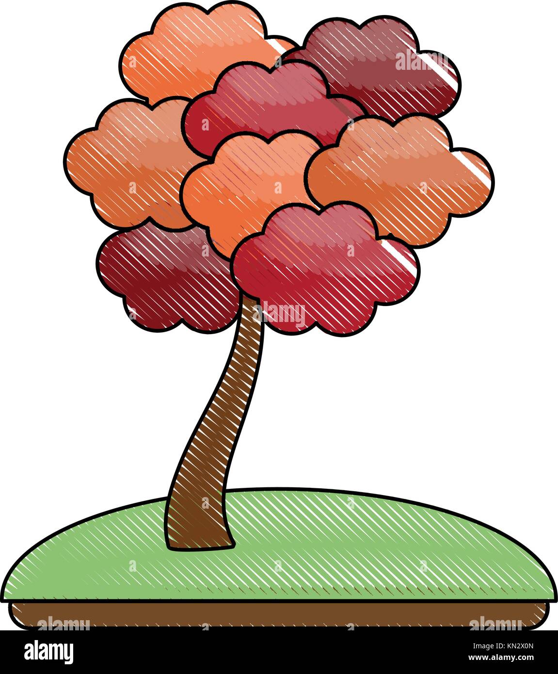 Autumn tree symbol Stock Vector Image & Art - Alamy