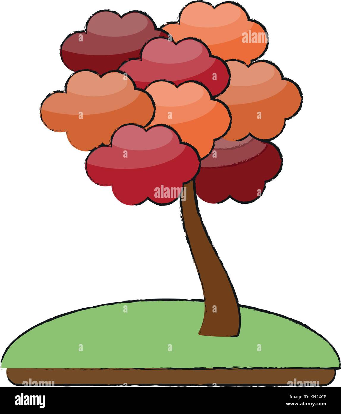 Autumn tree symbol Stock Vector Image & Art - Alamy