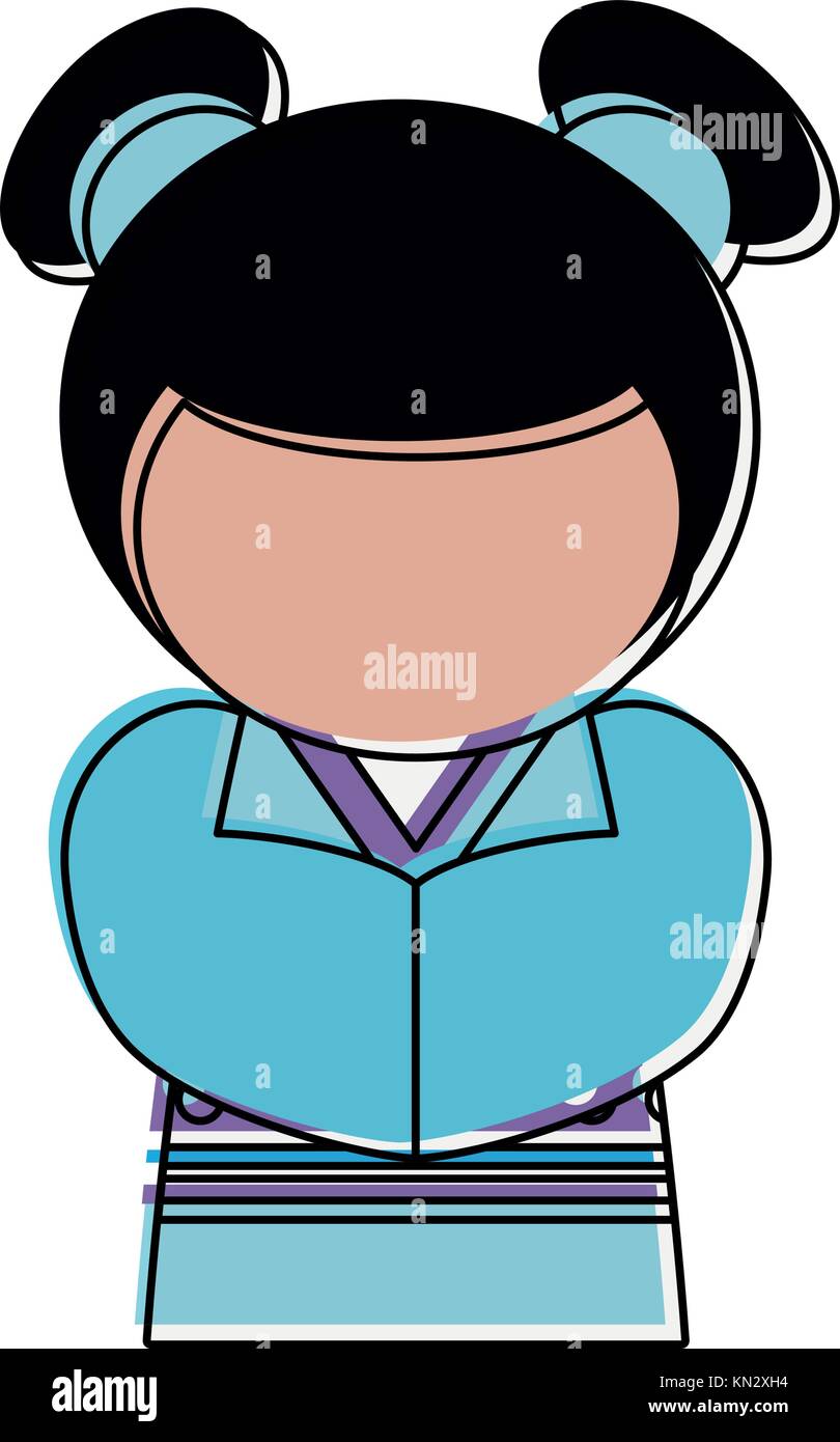 Geisha cartoon avatar Stock Vector Image & Art - Alamy