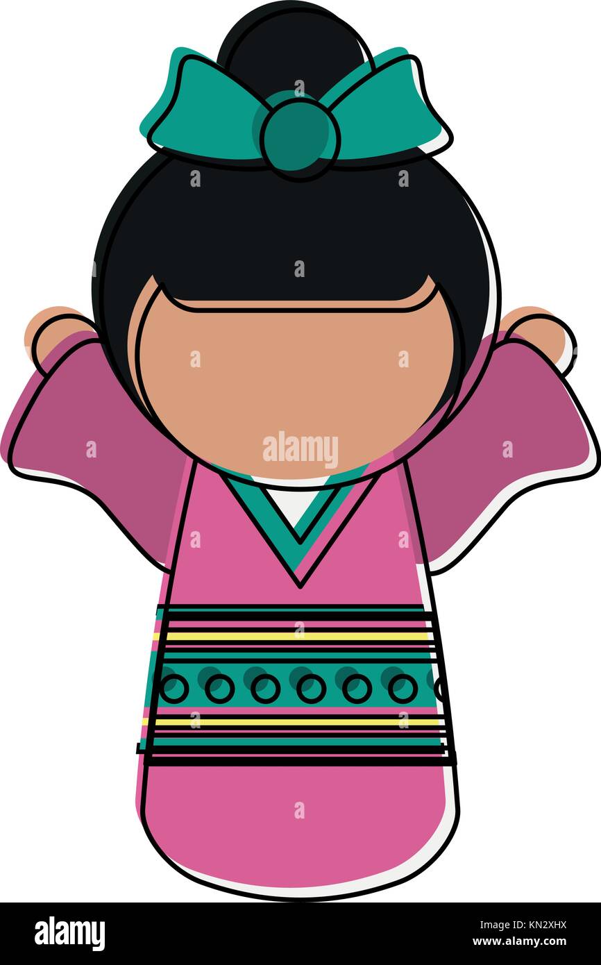 Geisha cartoon avatar Stock Vector Image & Art - Alamy