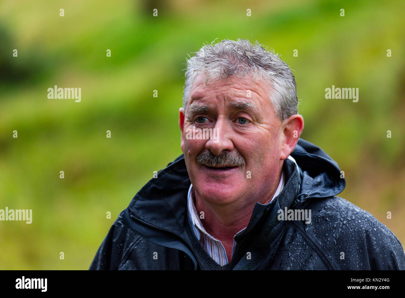 Farmer Brendan Ferris, Sheep-dog Trial, Caitins, Kells Area, Ring of ...
