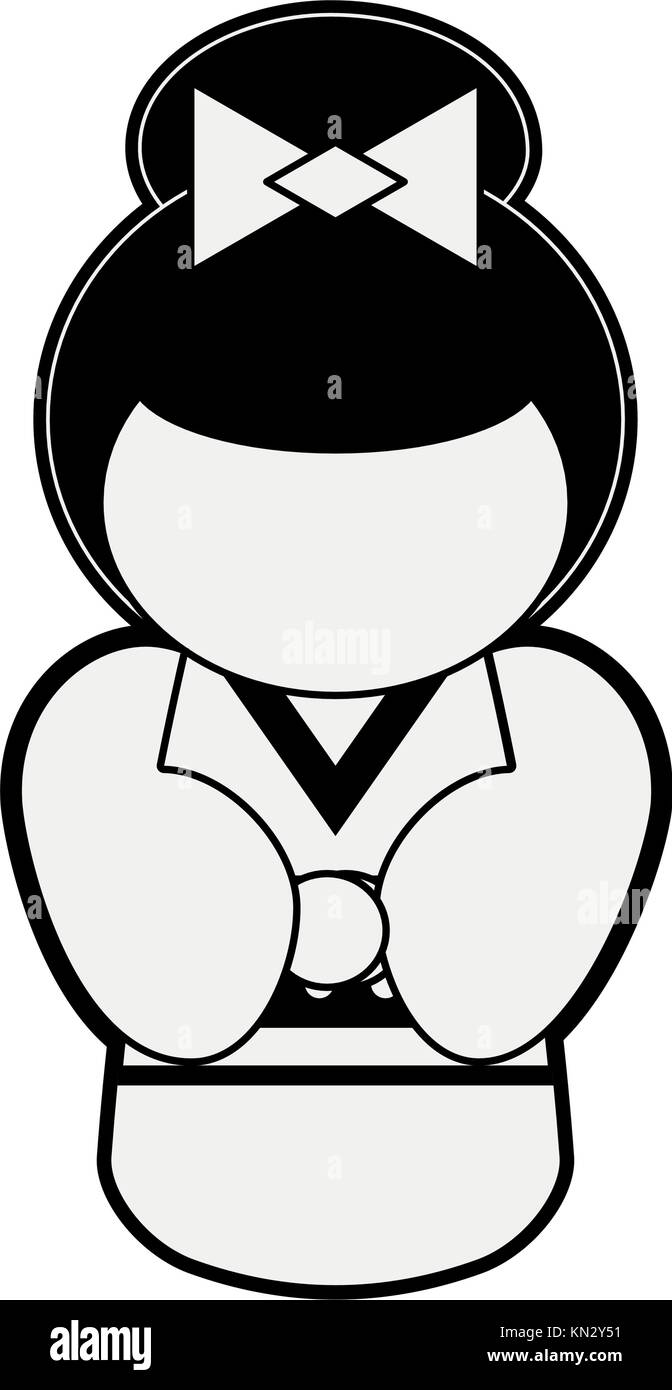 Geisha cartoon avatar Stock Vector Image & Art - Alamy