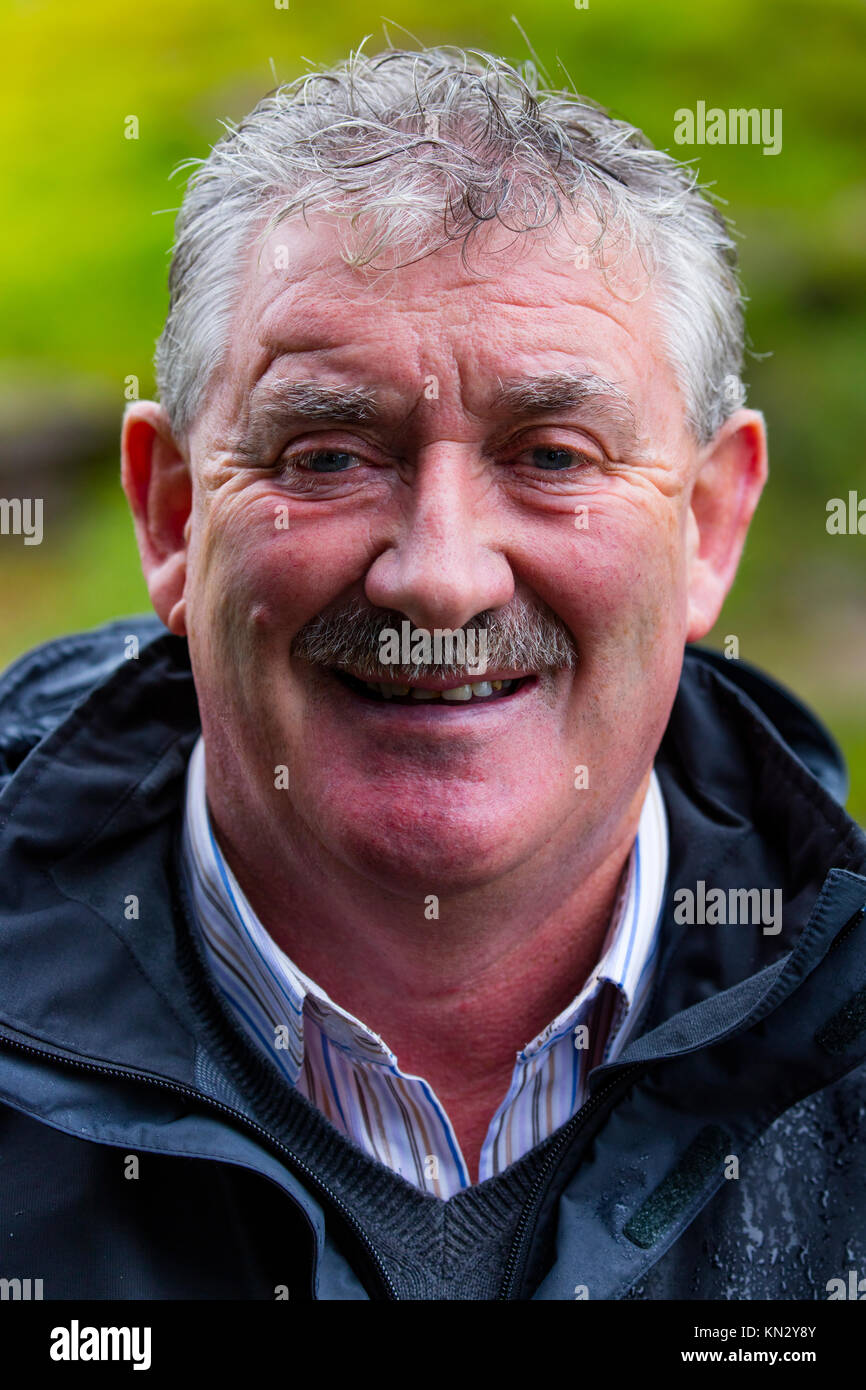 Farmer Brendan Ferris, Sheep-dog Trial, Caitins, Kells Area, Ring of ...