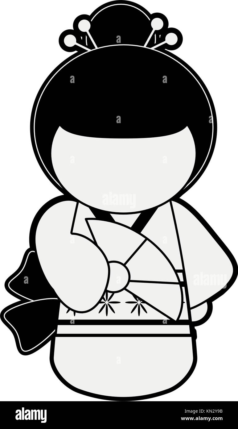 Geisha cartoon avatar Stock Vector Image & Art - Alamy