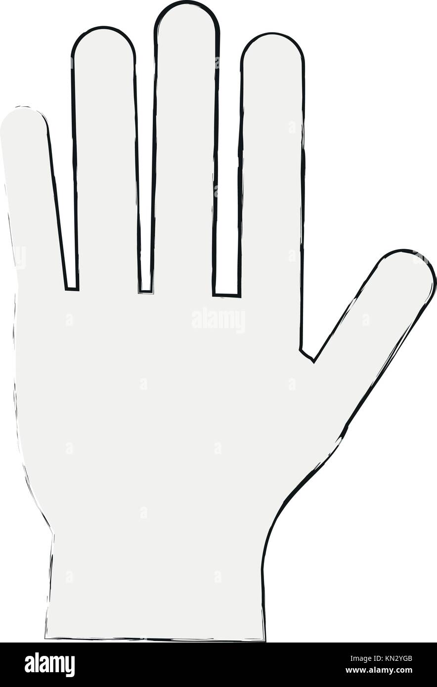 Human hand symbol Stock Vector Image & Art - Alamy