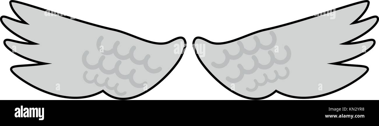 Angels wings symbol Stock Vector Image & Art - Alamy