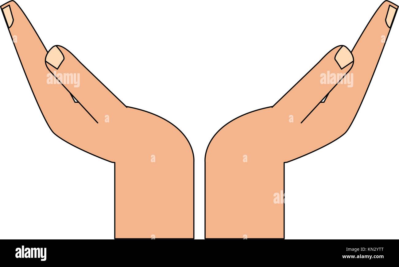 Human hands with palms open Stock Vector Image & Art - Alamy