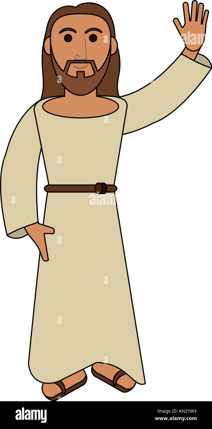 Jesuschrist cute cartoon Stock Vector Image & Art - Alamy