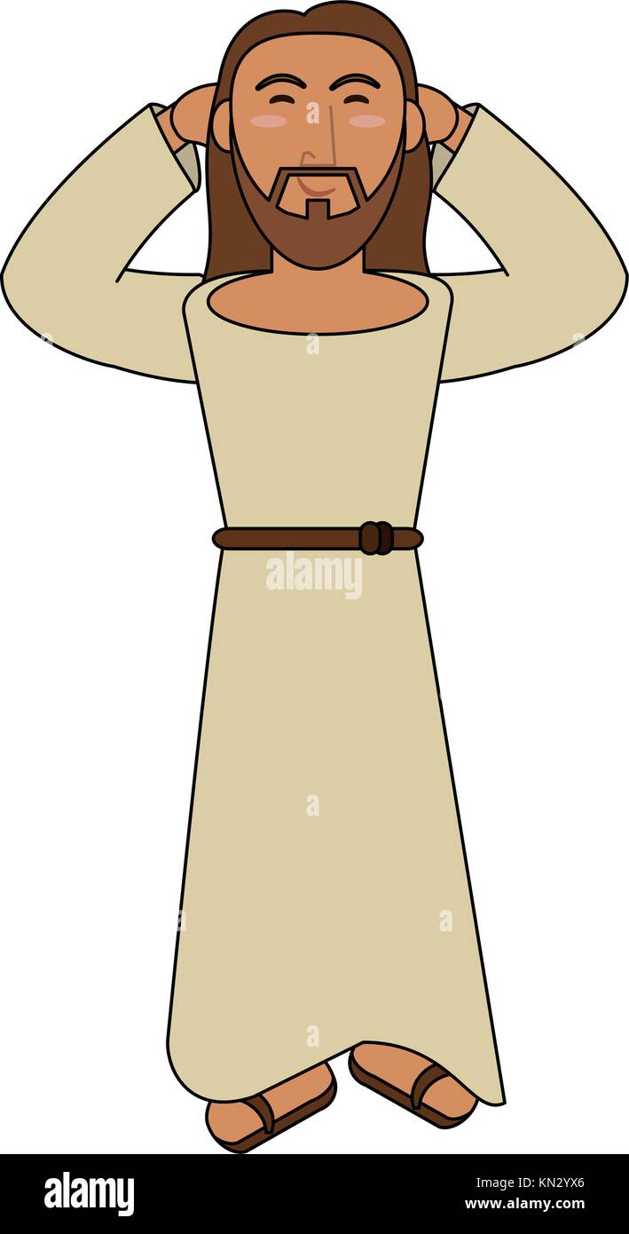 Jesuschrist cute cartoon Stock Vector Image & Art - Alamy