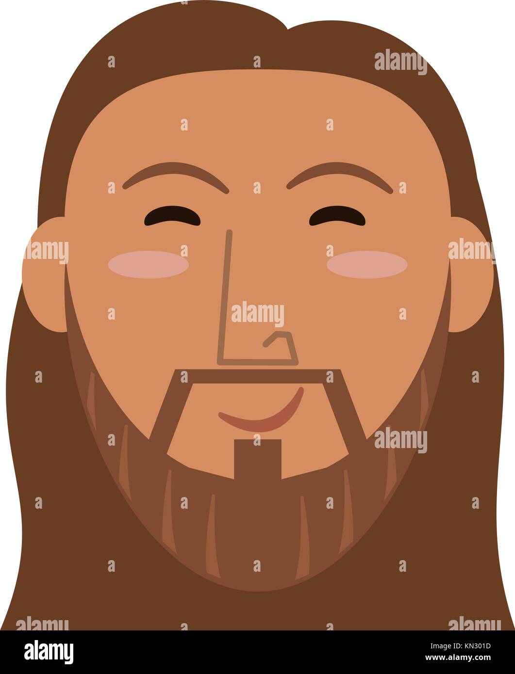 Face jesus christ line hi-res stock photography and images - Alamy