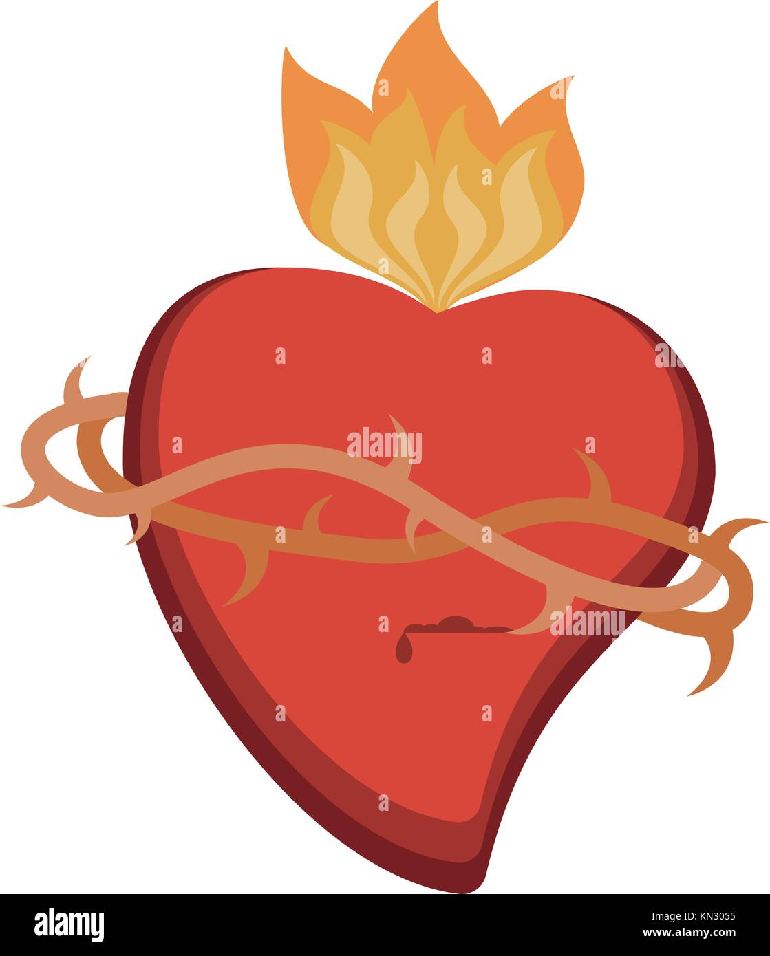 Catholic symbol fire Stock Vector Images - Alamy