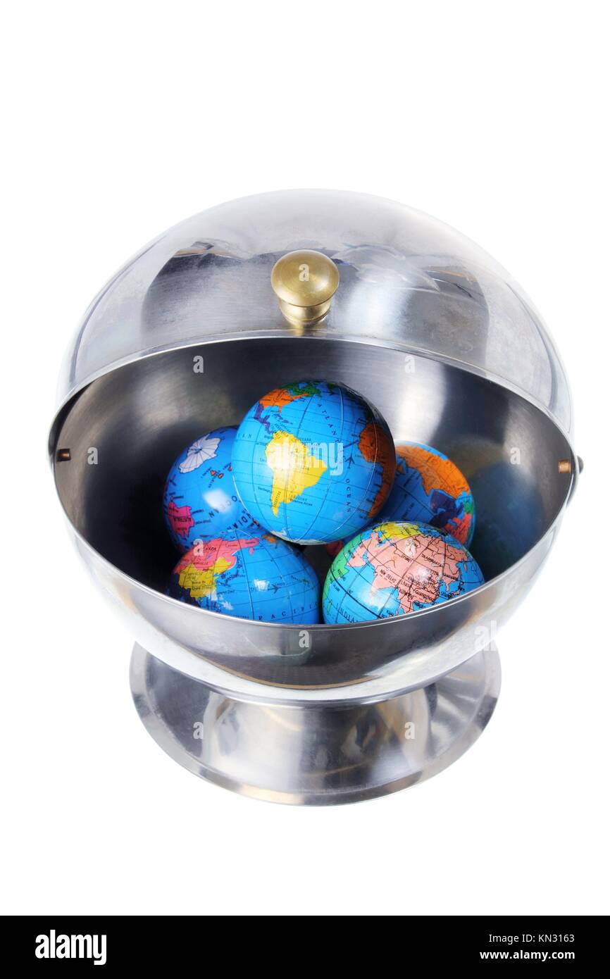 Serving of globe hi-res stock photography and images - Alamy