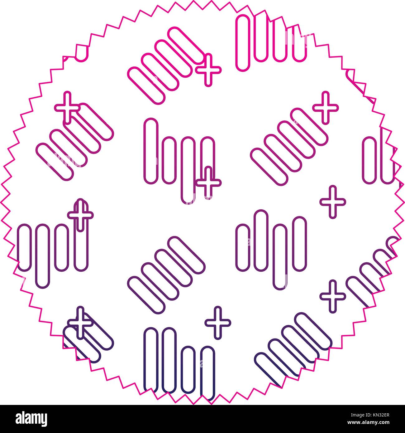 color line circle with graphic abstract style background vector ...