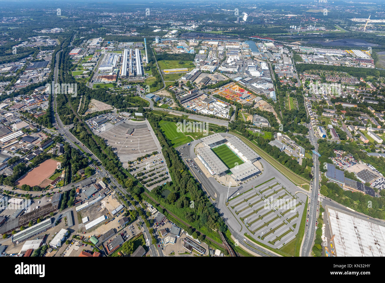 Business park econova, Bergeborbeck, Trimet Aluminum AG, Essen, North ...