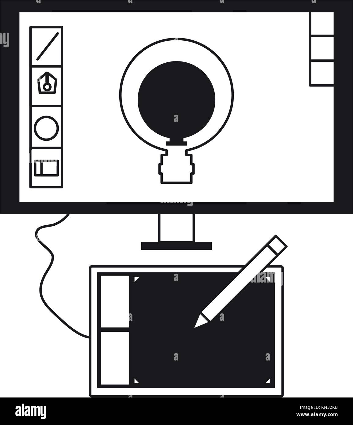 computer and graphic design concept Stock Vector Image & Art - Alamy