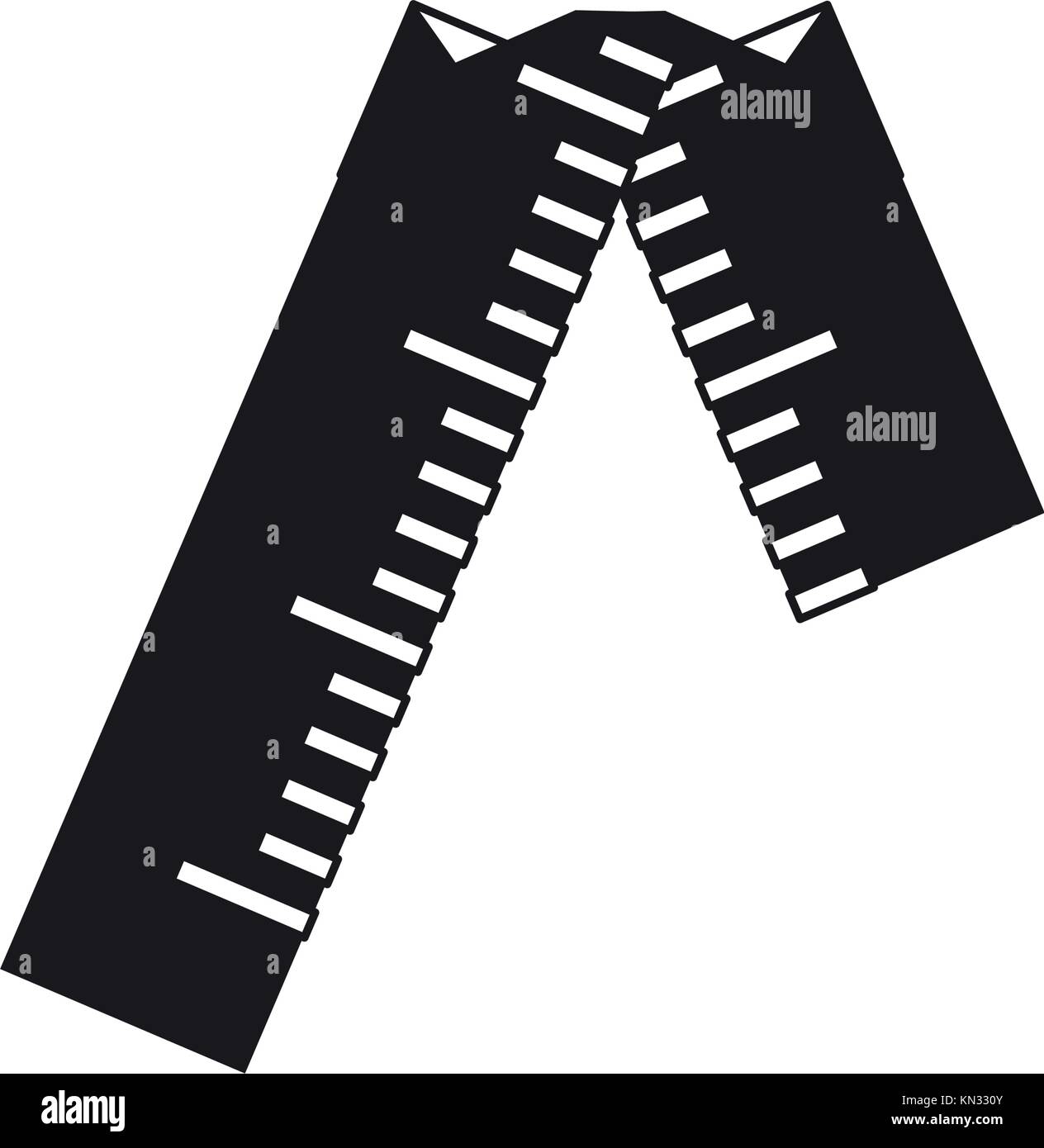 broken ruler icon Stock Vector Image & Art - Alamy