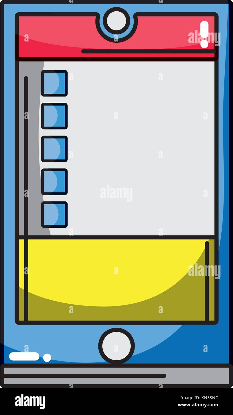 smartphone object technology with data information vector illustration Stock Vector Image & Art ...