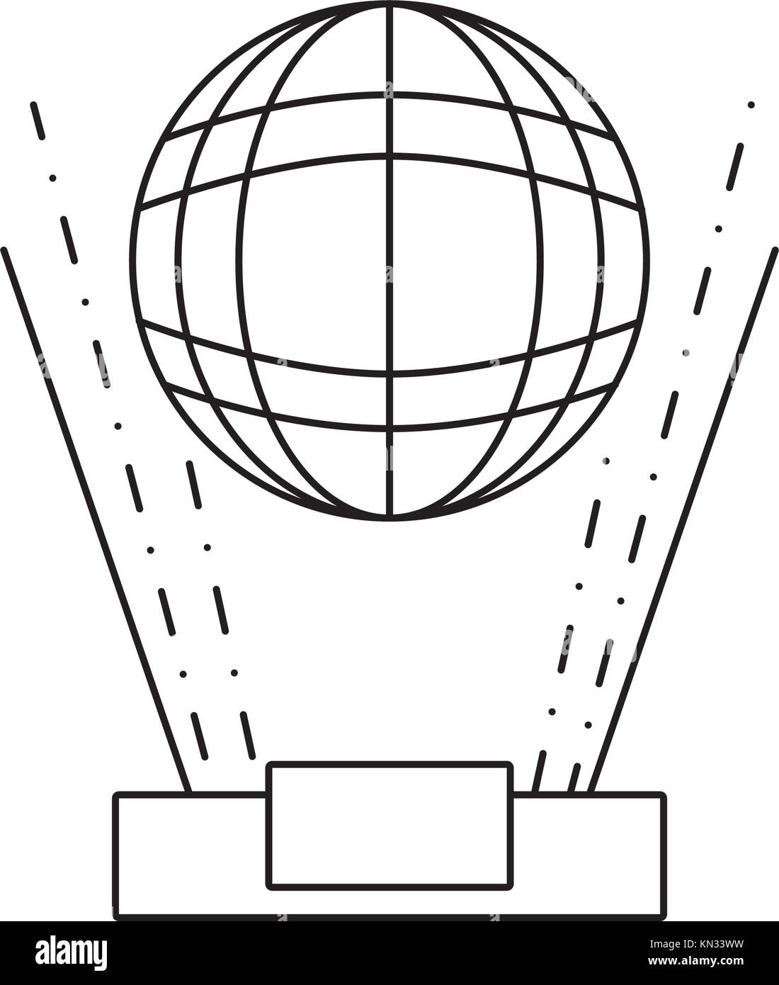 line global digital connection network technology vector illustration ...