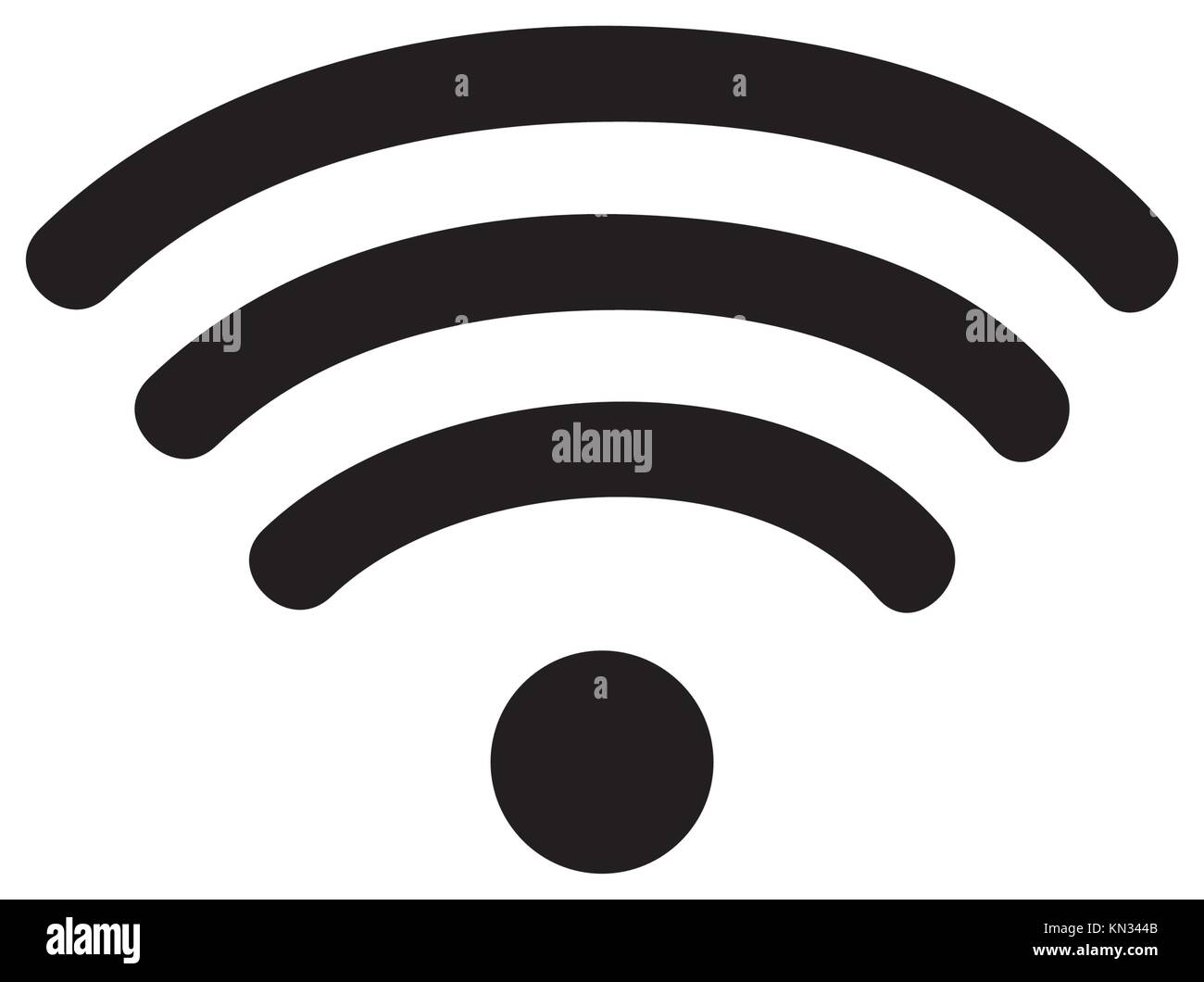 contour wifi symbol of digital internet connection vector illustration ...