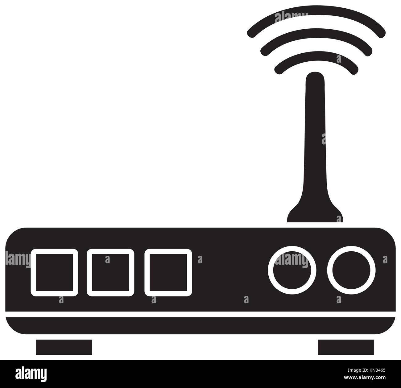 contour router digital wifi technology network vector illustration ...